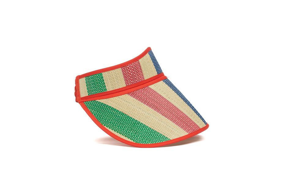 Sun Bathe | Tangerine Sunshine Sun Visor – Lorna Murray