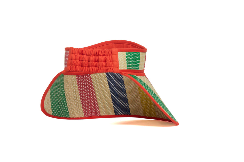 Sun Bathe | Tangerine Sunshine Sun Visor – Lorna Murray